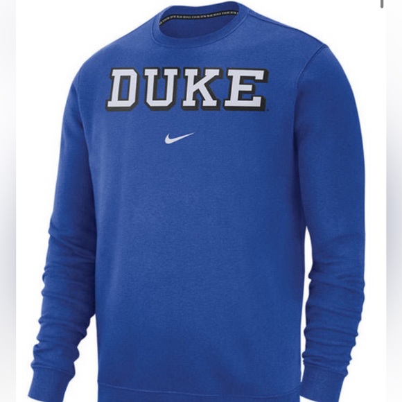Nike | Shirts | Mens Duke Nike Crewneck | Poshmark